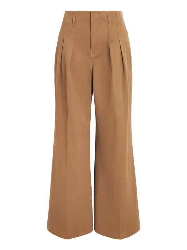 Polo Ralph Lauren Pleated Wide-leg Trousers - Beige