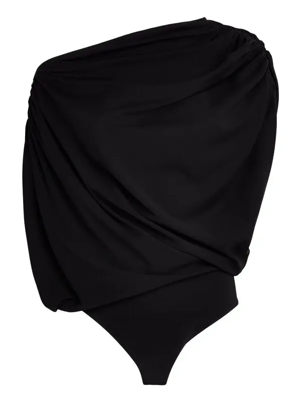 Wolford Fluid Drape Bodysuit - Black