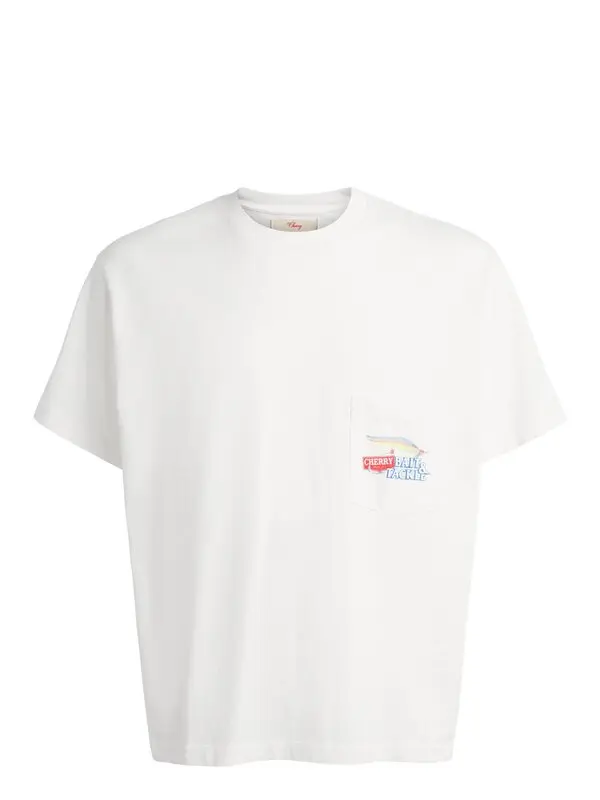 CHERRY LOS ANGELES Cotton Boxy Marlin T-shirt - White