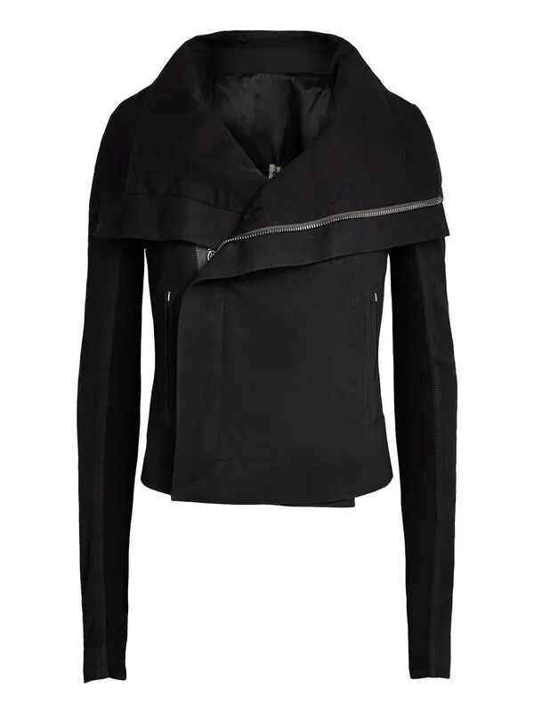Rick Owens Giacca Leather Jacket - Black