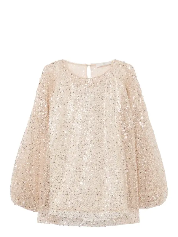 Marina Rinaldi Sequin Embellished Blouse - Ivory