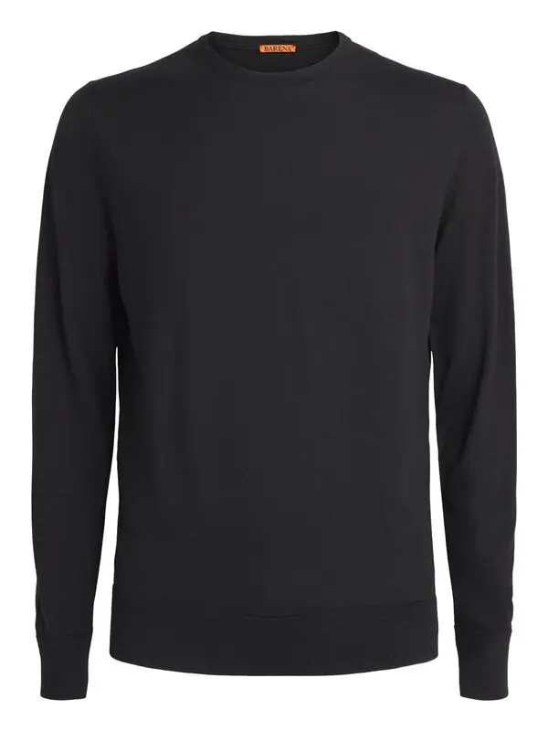 Barena Venezia Merino Crew-neck Sweater - Black