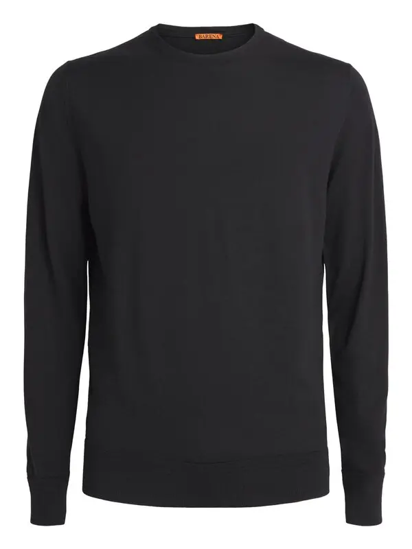 Barena Venezia Merino Crew-neck Sweater - Black