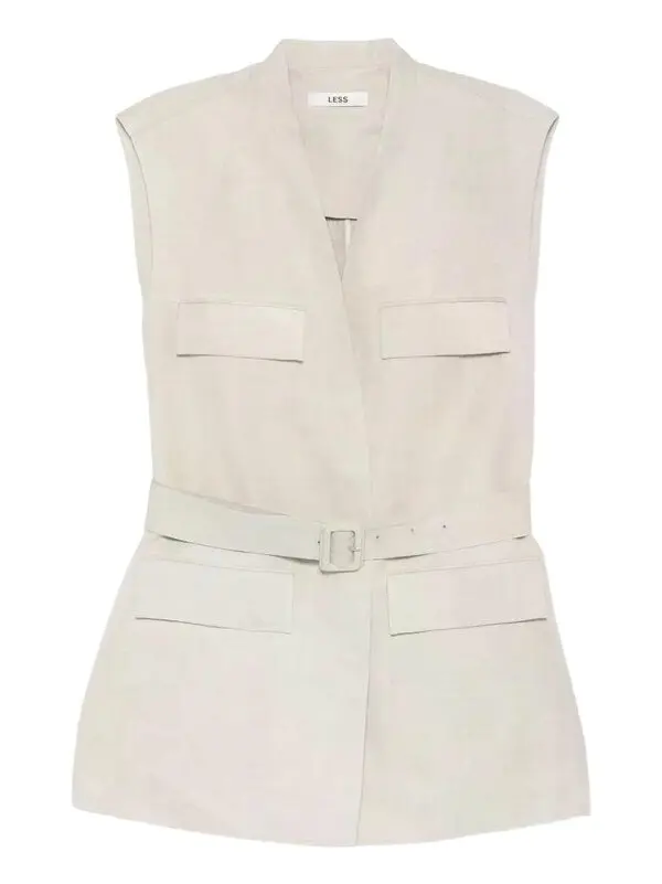 LESS Belted Vest - Neutrals