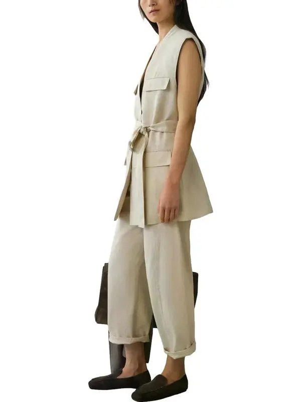 LESS Belted Vest - Neutrals