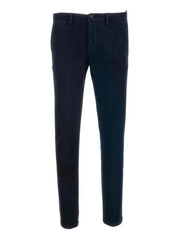 BRIGLIA 1949 Corduroy Slim-fit Trousers - Blue