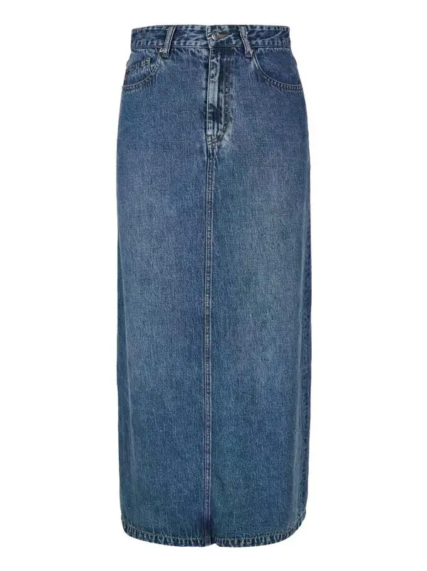 JNBY A-line Denim Midi Skirt - Blue
