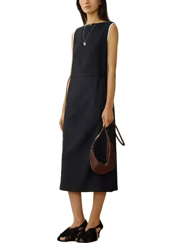 LESS Belted Sleeve Dress - Black