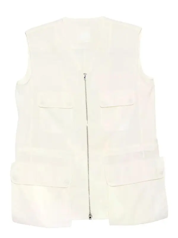 JNBY Cargo Pocket Poplin Vest - Neutrals