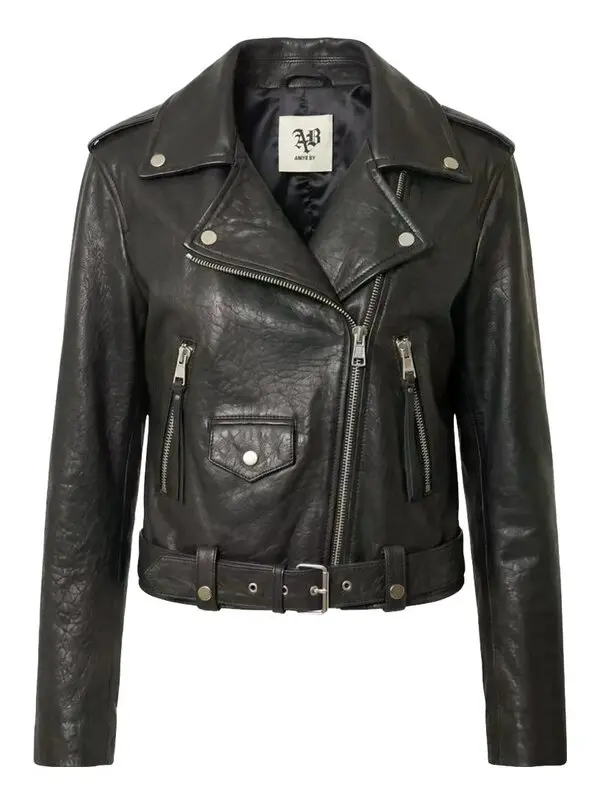 ANIYE BY Ophelia Belted Biker Jacket - Black