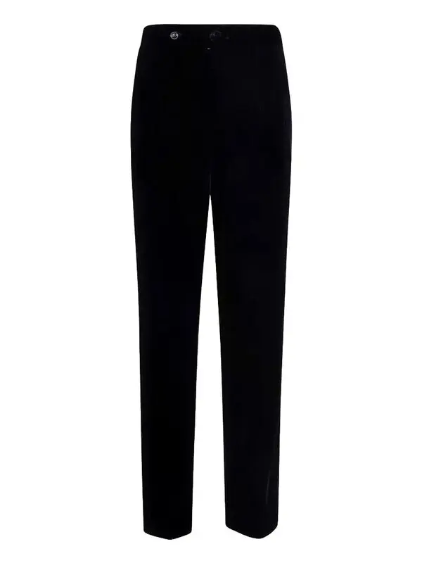 Giorgio Armani Tailored Velvet Trousers - Black