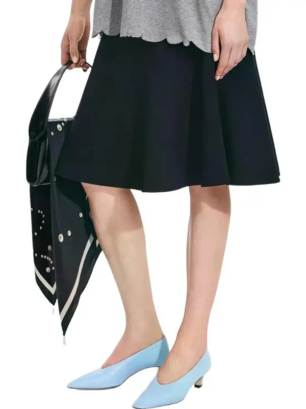 JNBY Fishtail A-line Midi Skirt - Midnight Blue