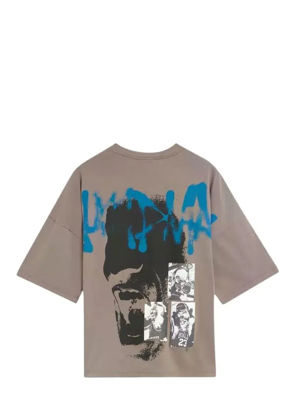 JORDAN Above Graphic Print Oversized T-shirt - Grey