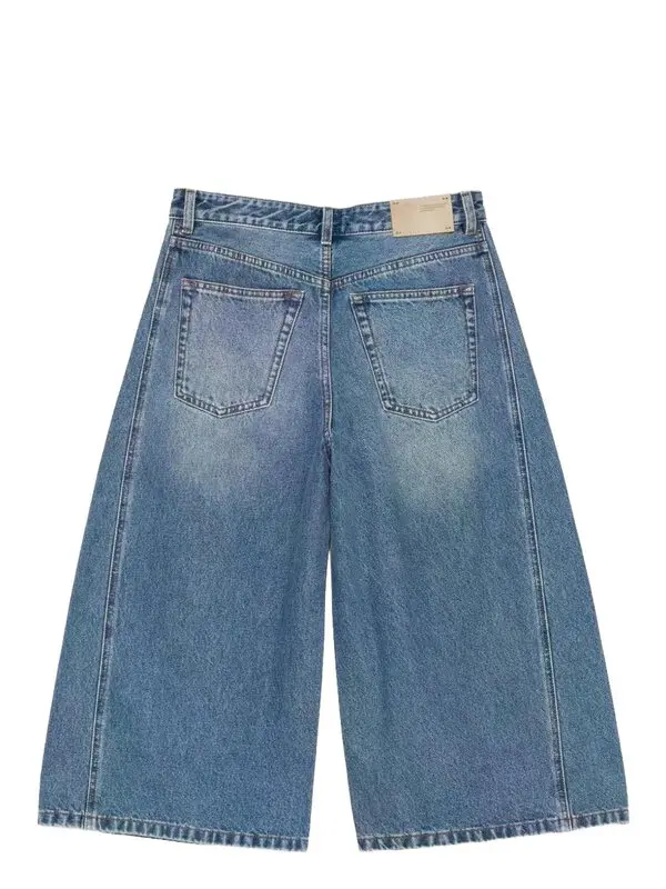 JNBY Cropped Wide-leg Trousers - Blue