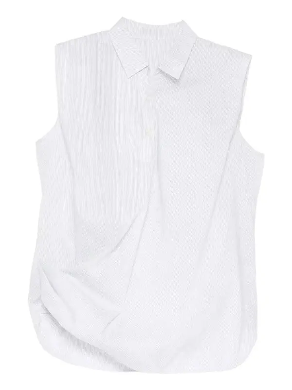 JNBY Striped Sleeveless Blouse - White