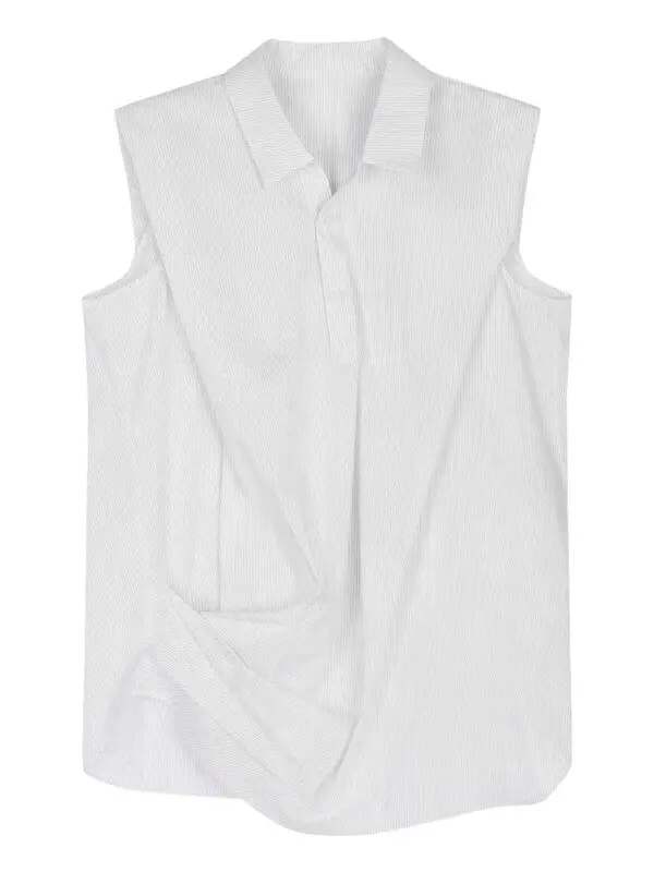 JNBY Striped Sleeveless Blouse - White