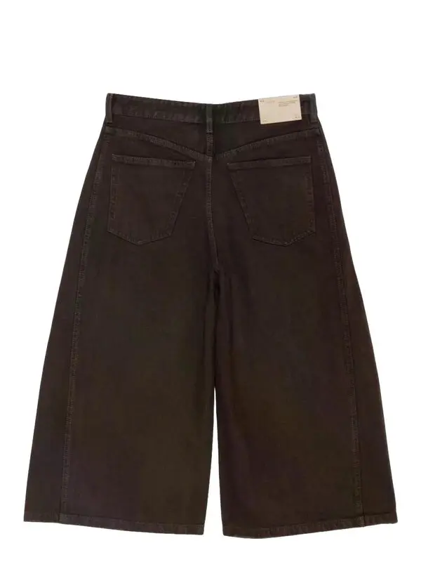 JNBY Dark Wash Denim Shorts With Classic Five Pockets - Brown