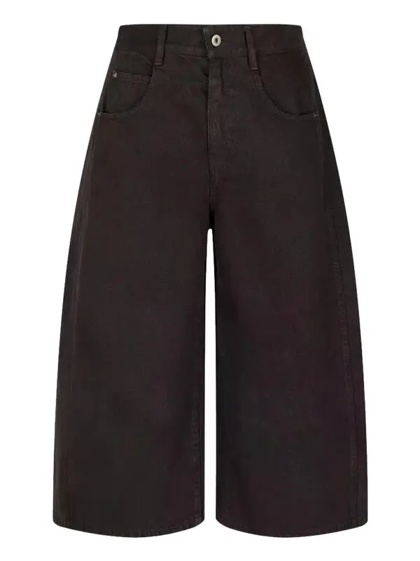JNBY Dark Wash Denim Shorts With Classic Five Pockets - Brown