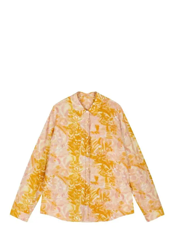 JNBY Misty Print Long Sleeve Shirt - Yellow