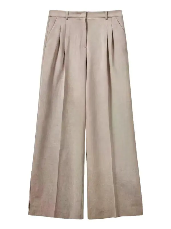 THE GARMENT Pisano Pleated Wide-leg Trousers - Neutrals