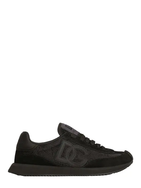 Dolce & Gabbana Dg Cushion" Fabric Sneakers - Black