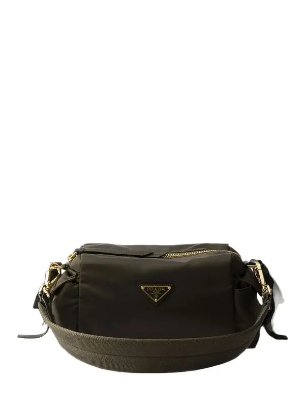 Prada Re-nylon And Leather Small Bag - Green