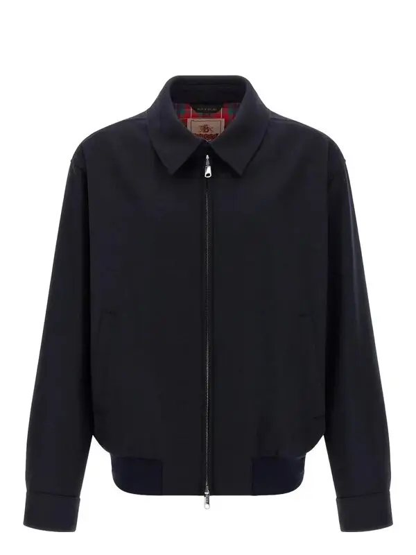 BARACUTA Melton G18 Wool Jacket - Blue