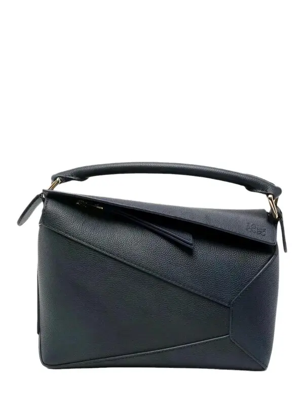 Loewe Puzzle Leather Shoulder Bag - Blue