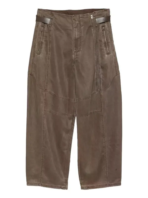 CROQUIS Wide-leg Trousers - Brown