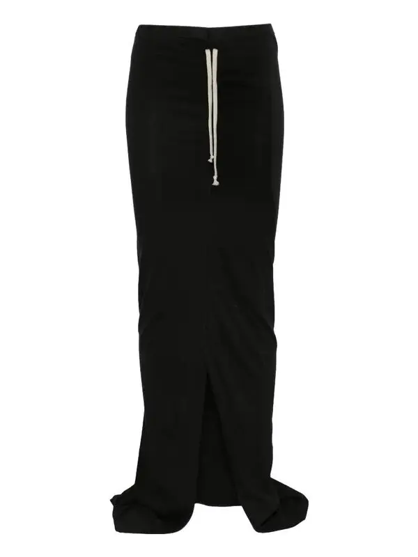 Rick Owens Soft Edfu Maxi Skirt - Black
