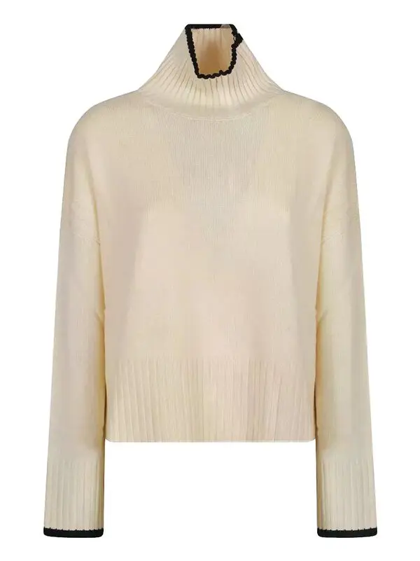 Pinko Contrast Trim Sweater - Neutrals