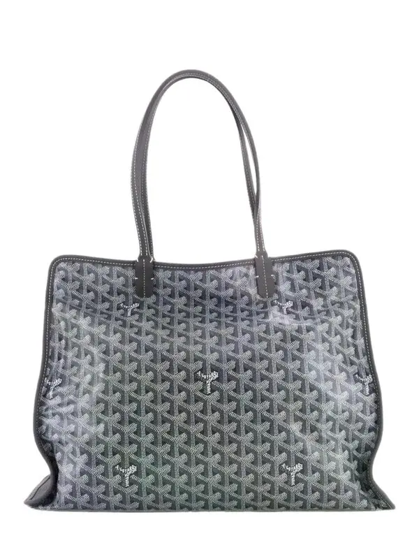 Goyard Hardy Pet Carrier Coated Canvas Pm Tote Bag - Grey