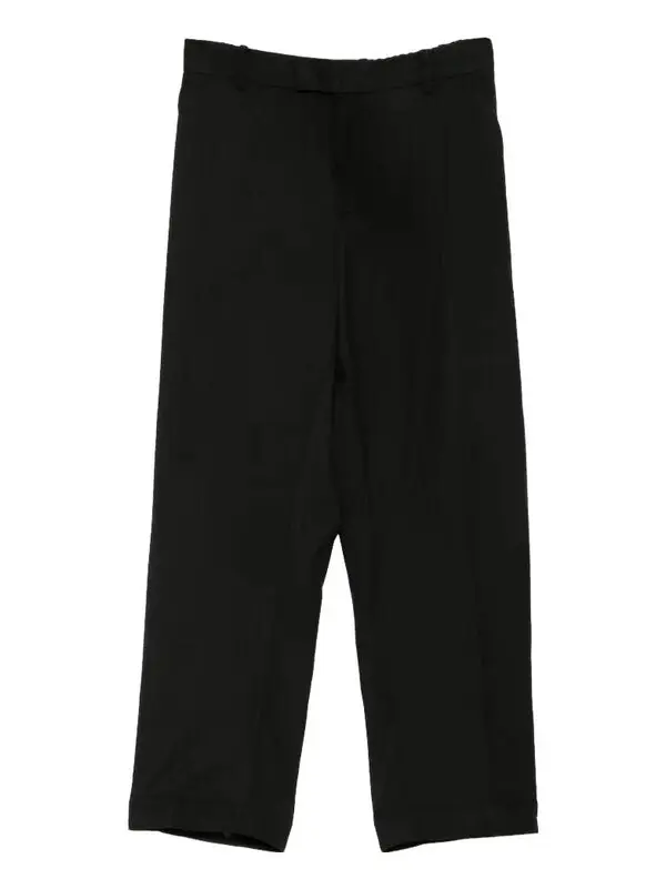 CROQUIS Straight-tapered Trousers - Black