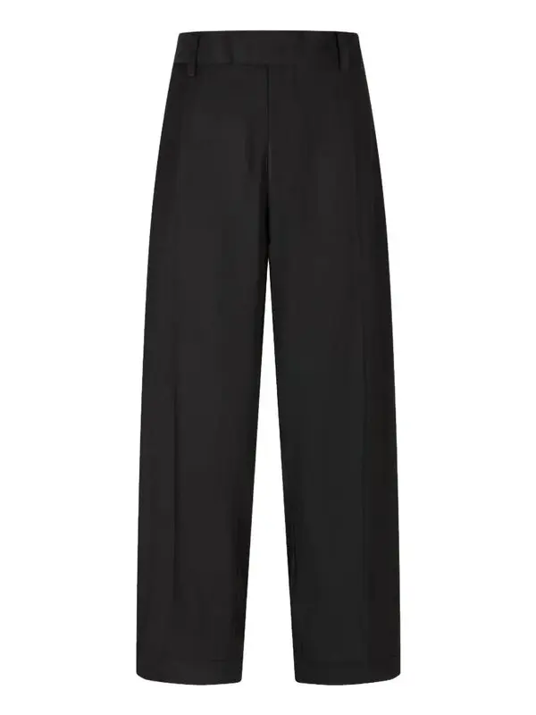CROQUIS Straight-tapered Trousers - Black