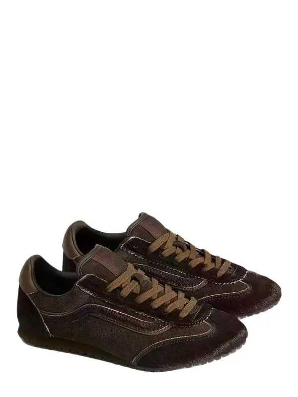 VANS Super Lowpro Hair-on Cowhide Sneakers - Brown