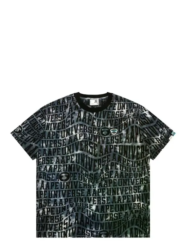AAPE BY *A BATHING APE Aapeunvs All-over-print T-shirt - Black