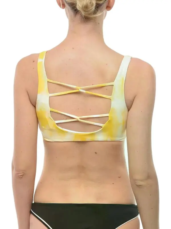 Karl Lagerfeld Tie-dye Bikini Top - Yellow