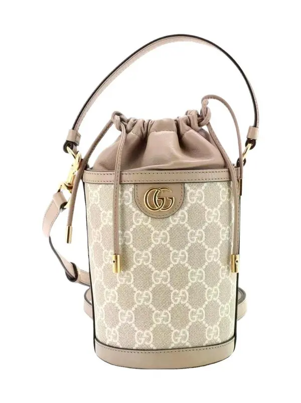 Gucci Ophidia Top Handle Mini Bucket Bag - Neutrals