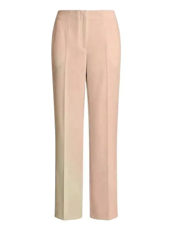 Alberta Ferretti Straight-leg Trousers With Pressed Crease - Pink
