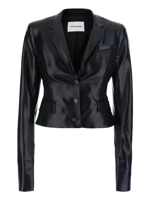 Andamane Zefira Cropped Jacket - Black