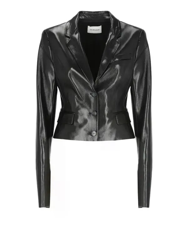 Andamane The Attico Zefira Cropped Jacket - Black