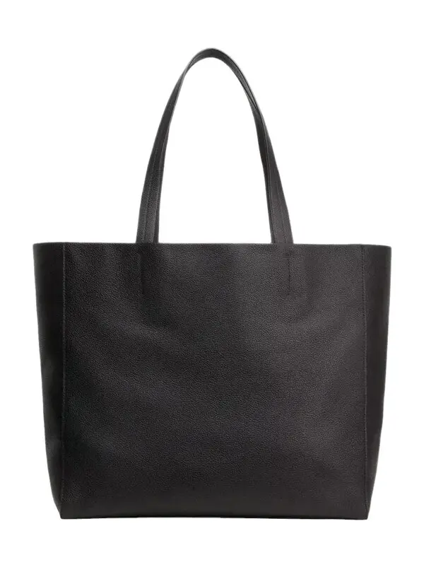 NILI LOTAN Keith Grained Leather Tote Bag - Black