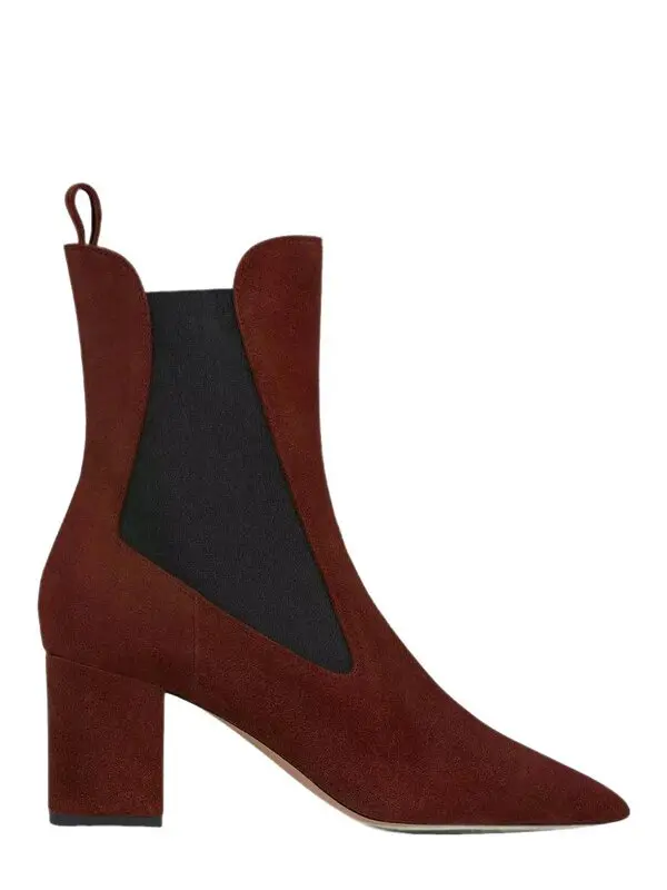 Paris Texas Anja 70 Suede Chelsea Boots - Red