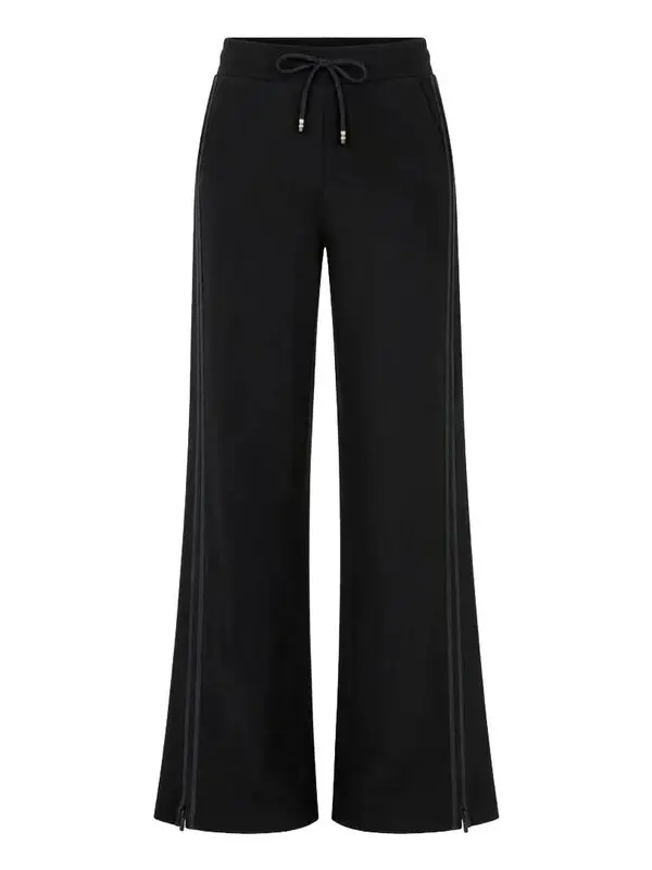 The Upside Roma Side-stripe Track Pants - Black