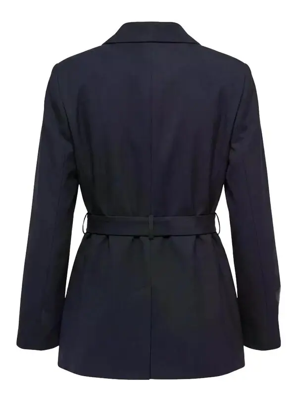 Pinko Belted Single-breasted Blazer - Blue