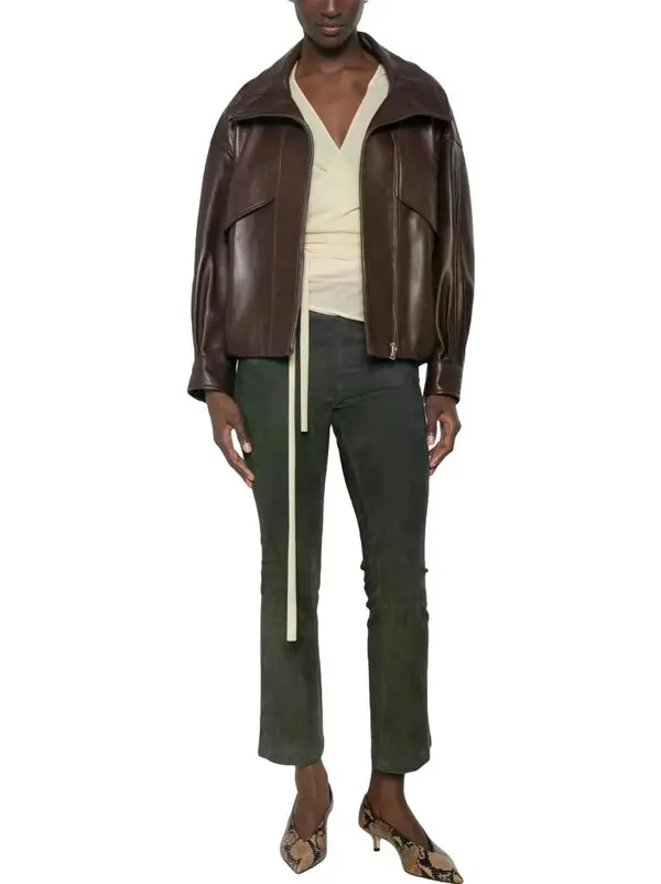 ARMA Zaragoza Leather Trousers - Green
