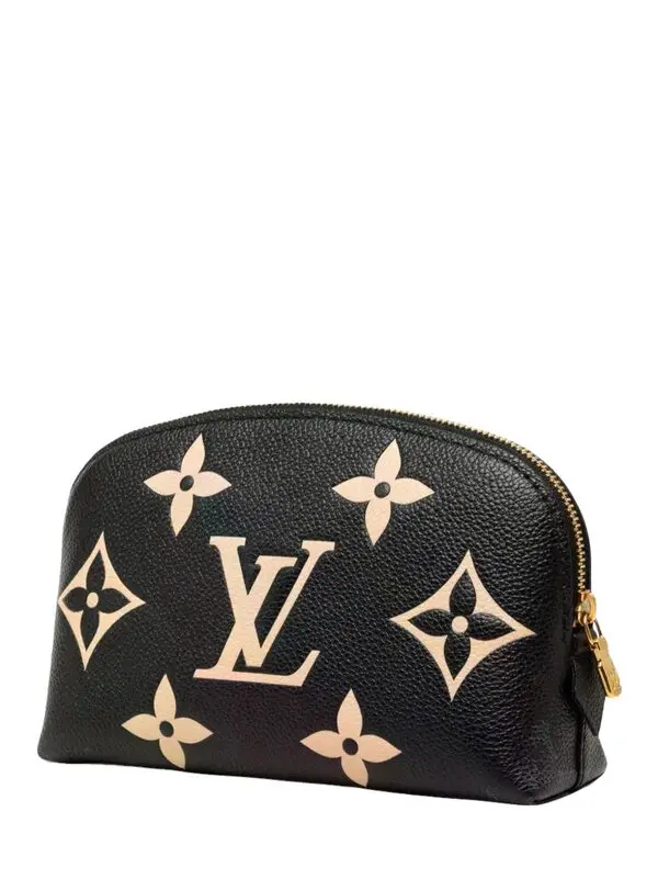 LOUIS VUITTON Monogram Empreinte Cosmetic Pouch Pm - Black