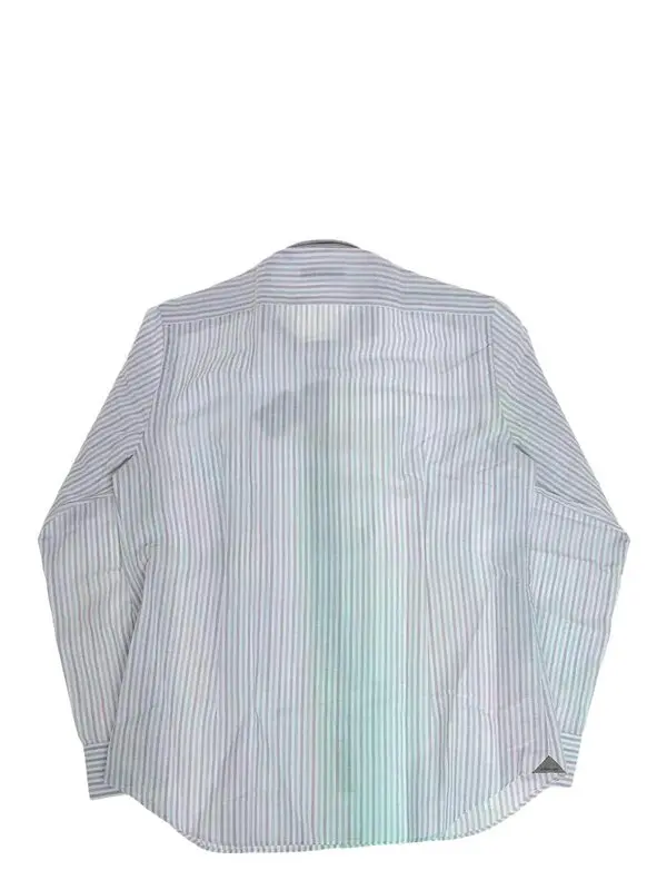 Corneliani Striped French-collar Shirt - White
