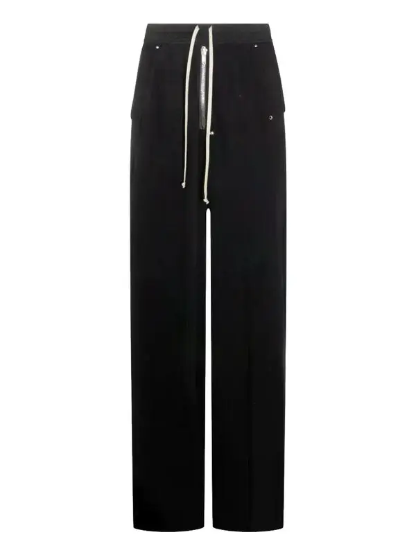 Rick Owens Drawstring Wide-leg Trousers - Black