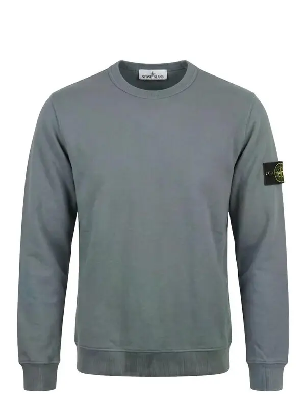 Stone Island Compass Logo-patch Sweater - Blue